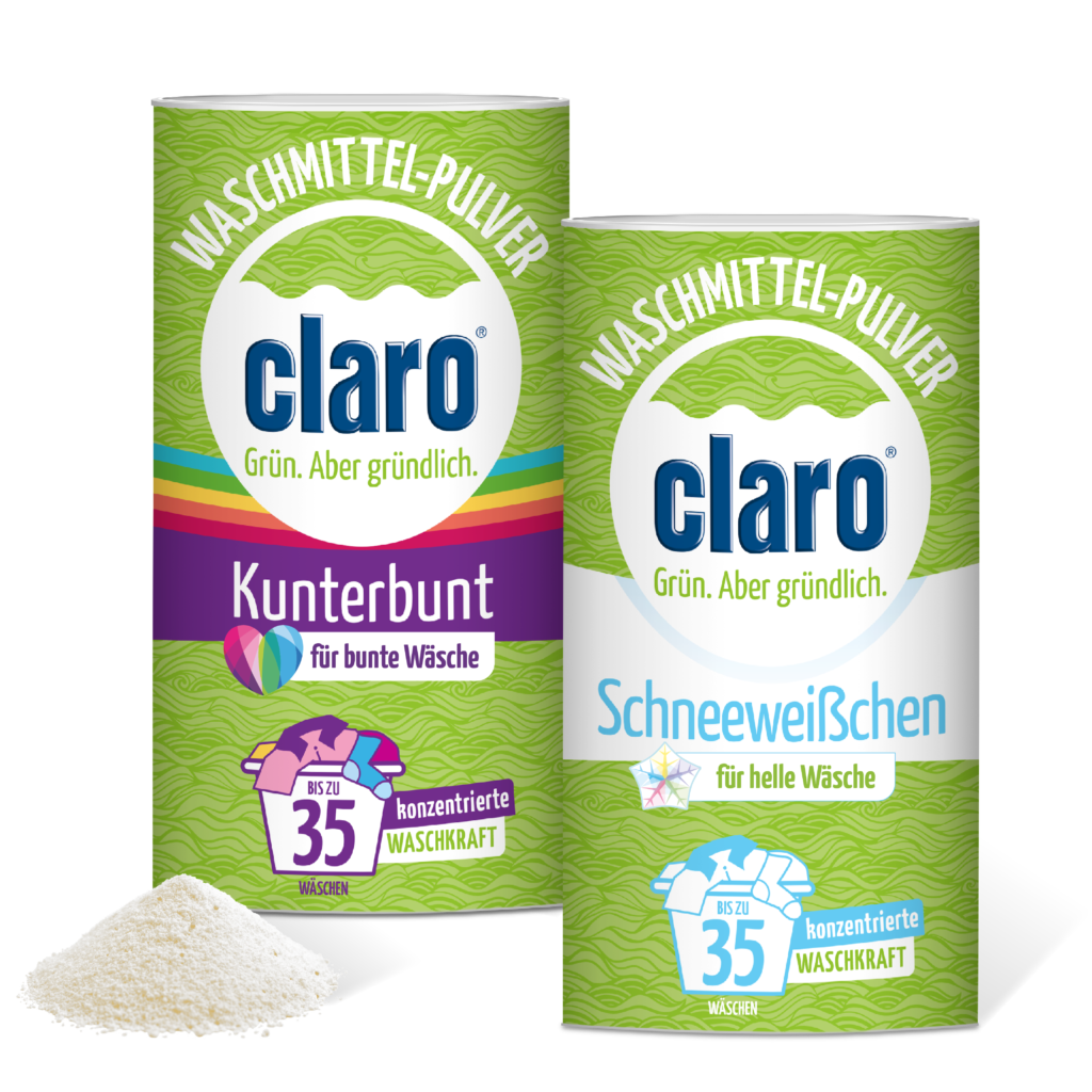 Laundry Powder Duo - claro - Grün. Aber gründlich.