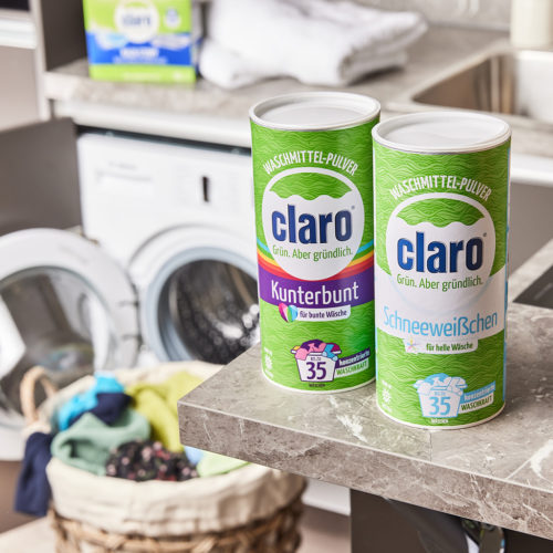 Laundry Powder Duo - claro - Grün. Aber gründlich. claro - Grün. Aber ...
